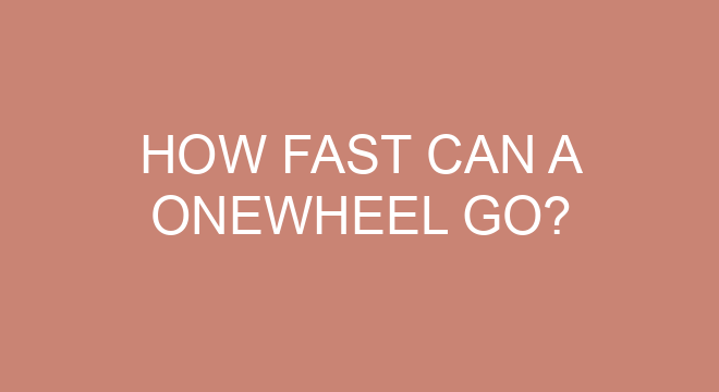 How Fast Can A Onewheel Go how-fast-can-a-onewheel-go