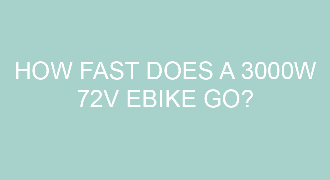 How Fast Does A 3000W 72V Ebike Go? How Fast Does A 3000W 72V Ebike Go?