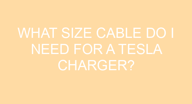 What Size Cable Do I Need For A Tesla Charger what-size-cable-do-i-need-for-a-tesla-charger